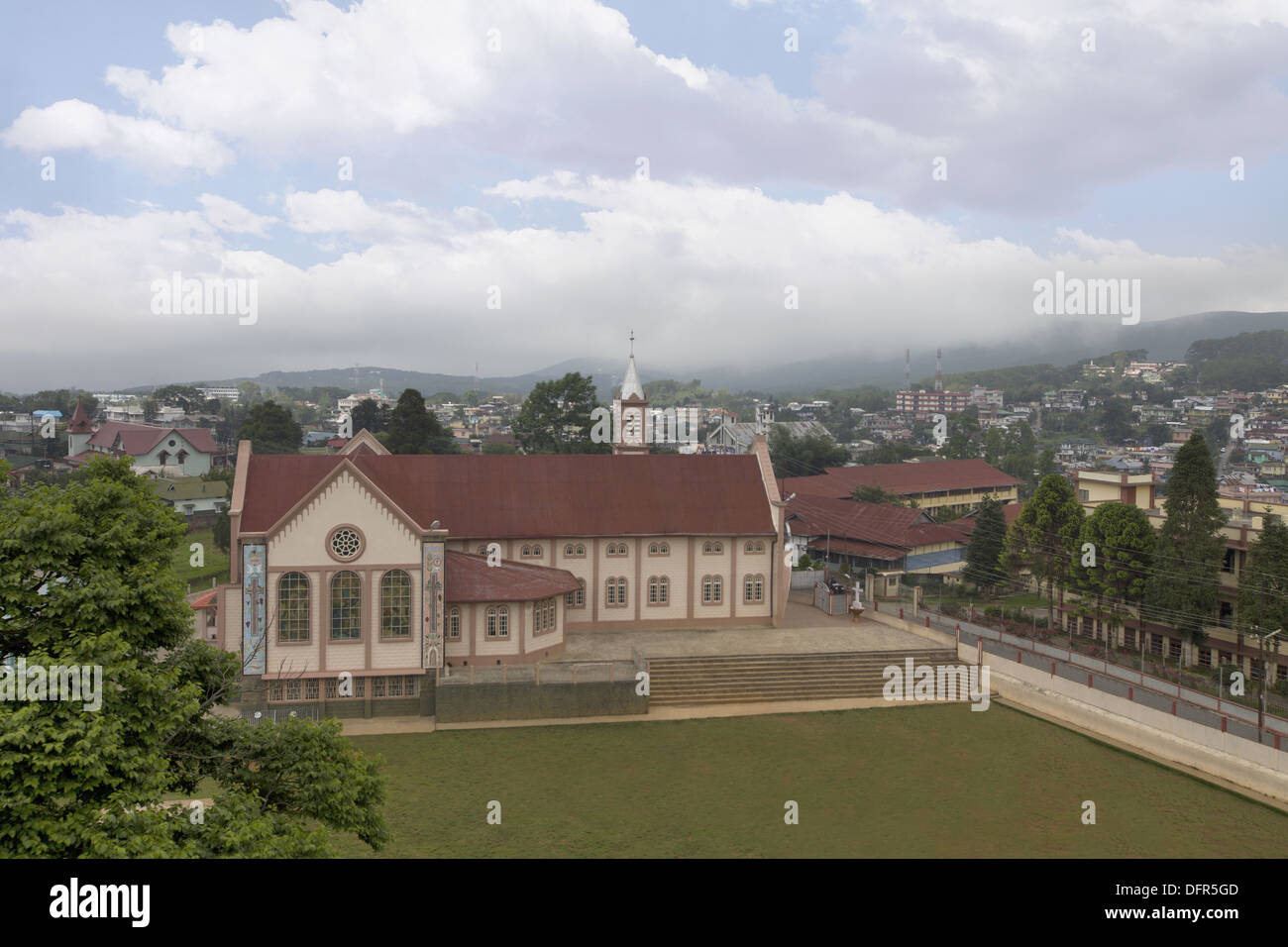 Aerial view shillong city meghalaya hi-res stock photography and images ...