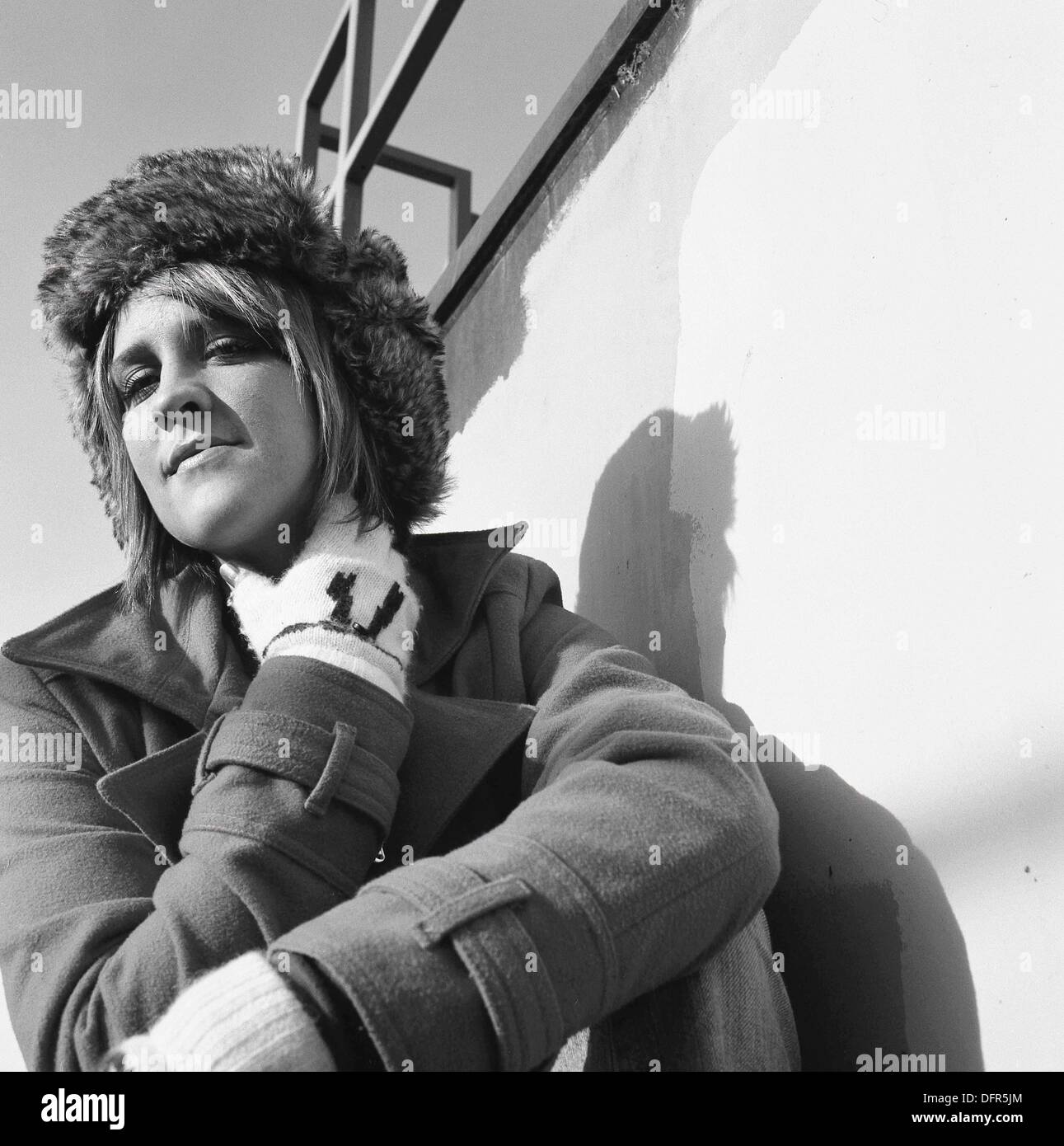 Black ushanka hi-res stock photography and images - Alamy
