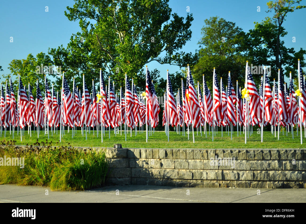 Flags line Minnetrista Cultural Center Stock Photo - Alamy
