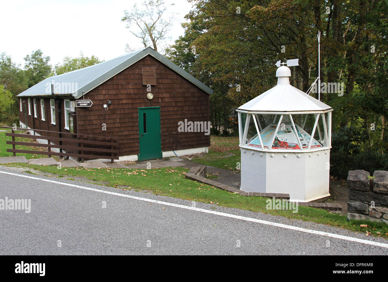 Exterior of Port Appin village hall Scotland October 2013 Stock Photo ...