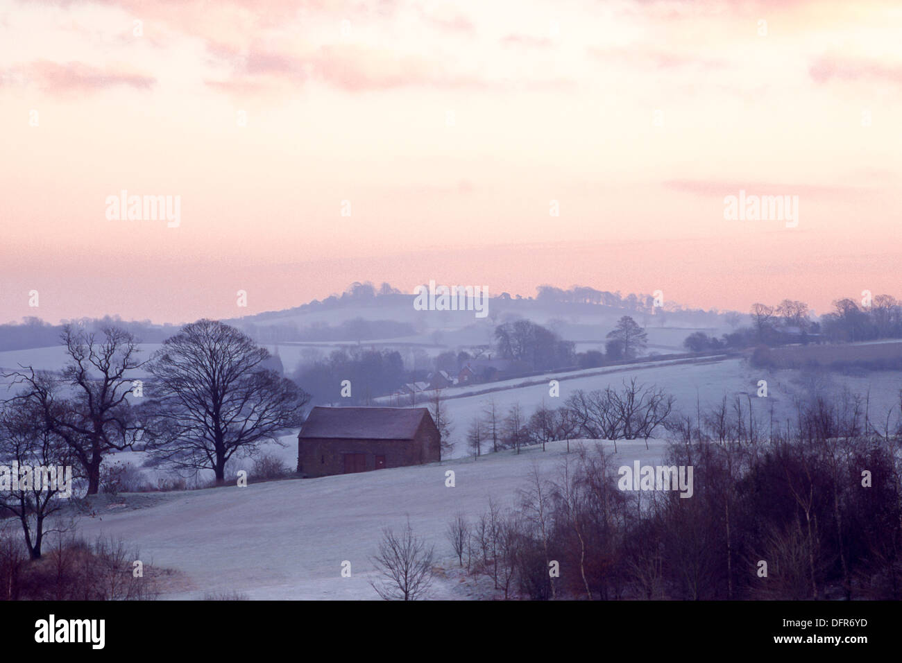 Scenic view of Northamptonshire countryside in winter Stock Photo - Alamy