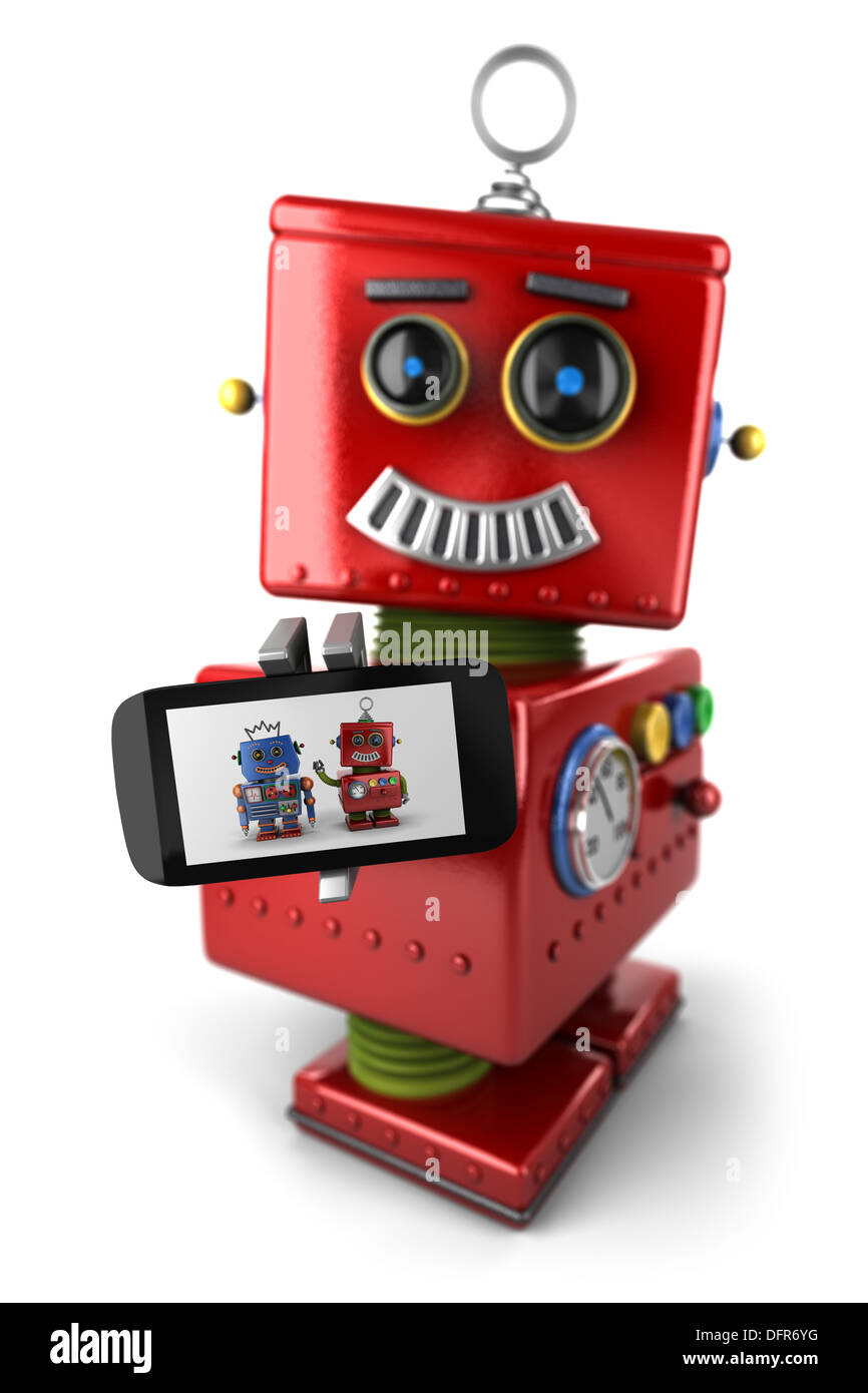 Robot toy vintage hi-res stock photography and images - Alamy