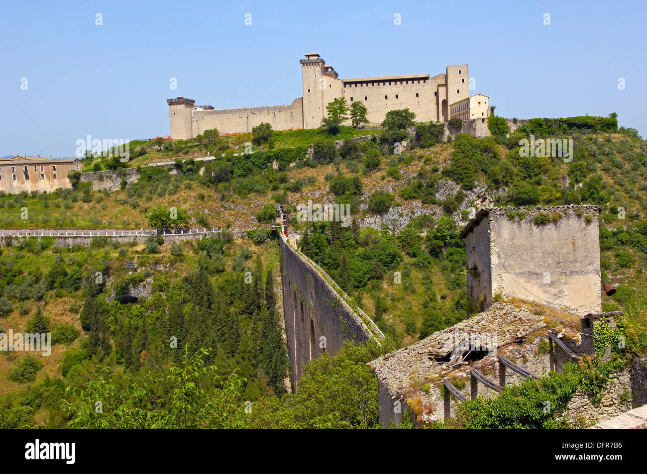 Spoleto rocca albornoz hi-res stock photography and images - Alamy