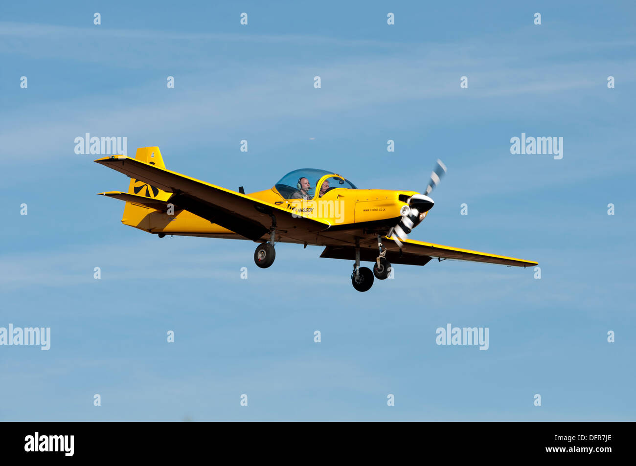 Slingsby T67M Firefly (G-BONT) approaching Wellesbourne Airfield Stock ...