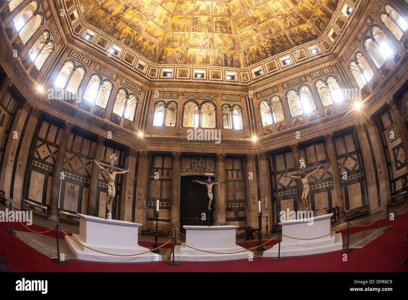 Italy Baptistery Interior Florence High Resolution Stock Photography ...