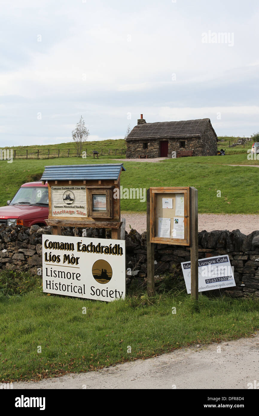 Exterior of Lismore historical society Isle of Lismore Scotland October ...