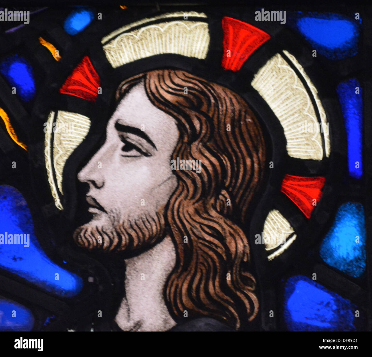 Jesus Christ in Stained Glass Stock Photo - Alamy