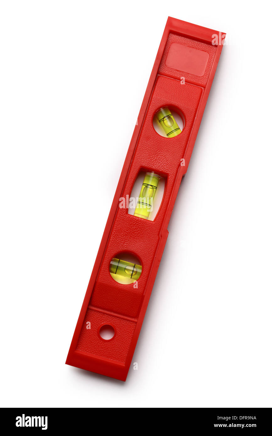 Bubble balance level on white Stock Photo - Alamy