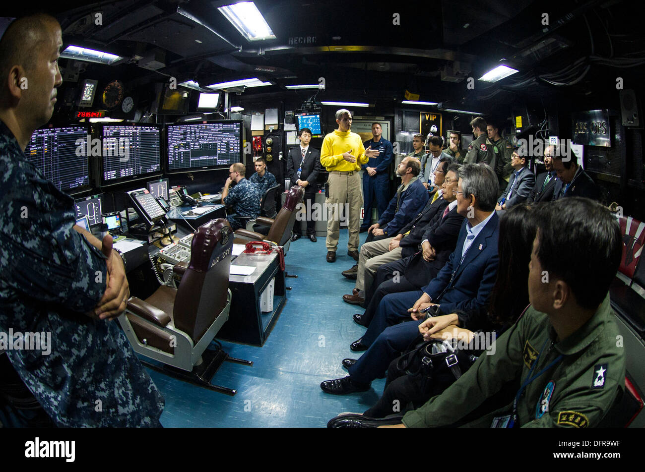 Capt. Carlos Sardiello, executive officer of the U.S. Navy's forward ...