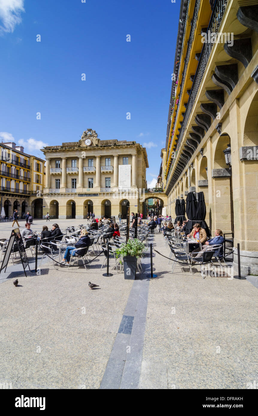 Constitucion square in san sebastian hi-res stock photography and ...