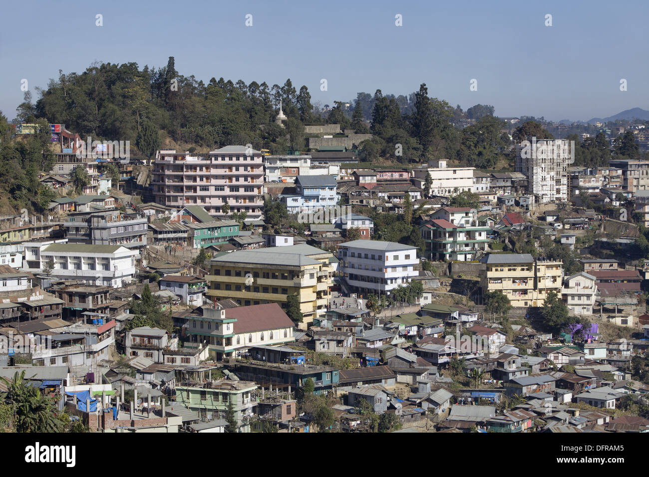Aerial view of Kohima city, Nagaland, India Stock Photo - Alamy