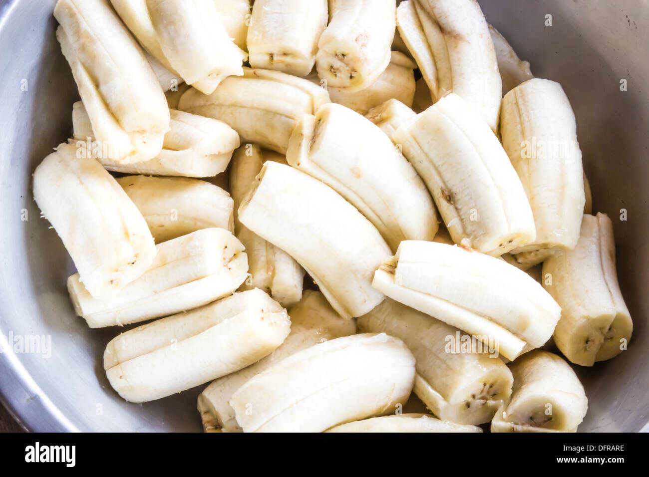 Banana before make Khao Tom Mad, steamed sticky rice with banana Stock ...