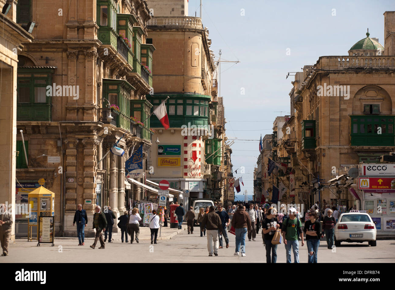 Malta Valetta Republic Street High Resolution Stock Photography and ...