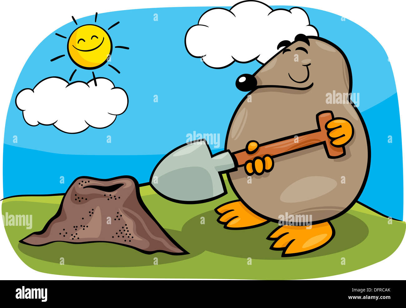 Cartoon mole hi-res stock photography and images - Alamy