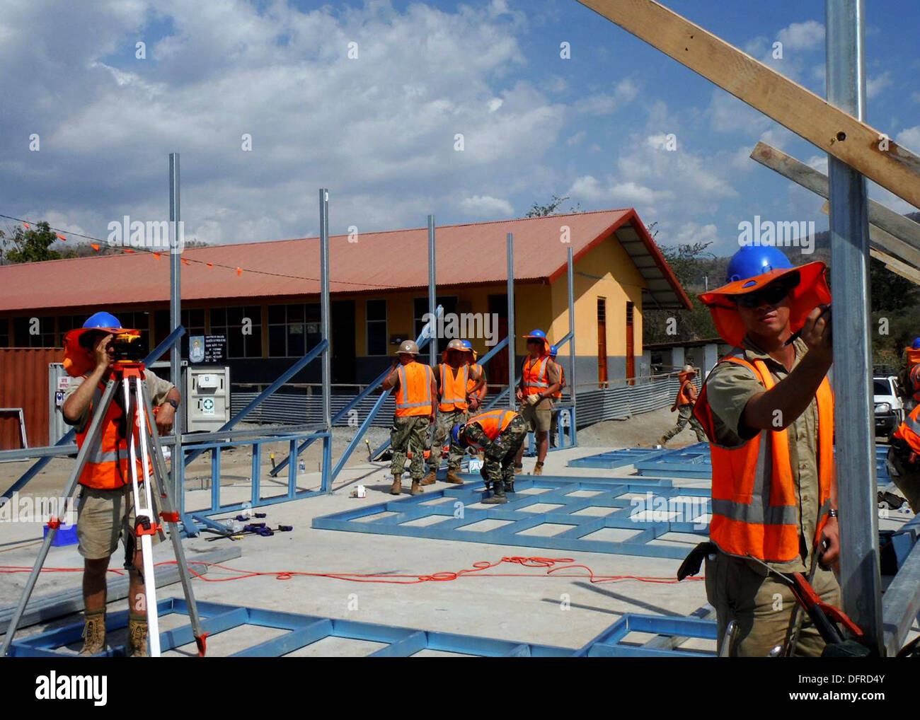 Seabees from Naval Mobile Construction Battalion (NMCB) 3, U.S. Marine ...