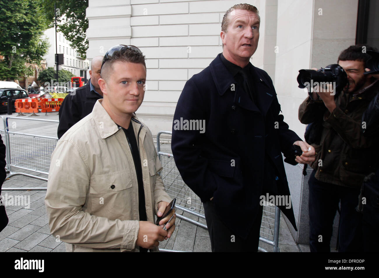 The english defence league edl leader tommy robinson hi-res stock ...