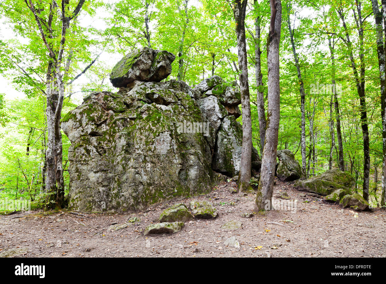 Rock Devil finger - landmark in shapsugskaya anomalous zone in caucasus ...