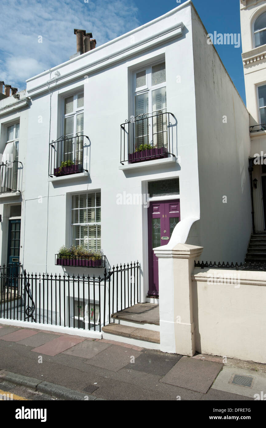 A Victorian town house in Brighton Sussex England UK Stock Photo - Alamy