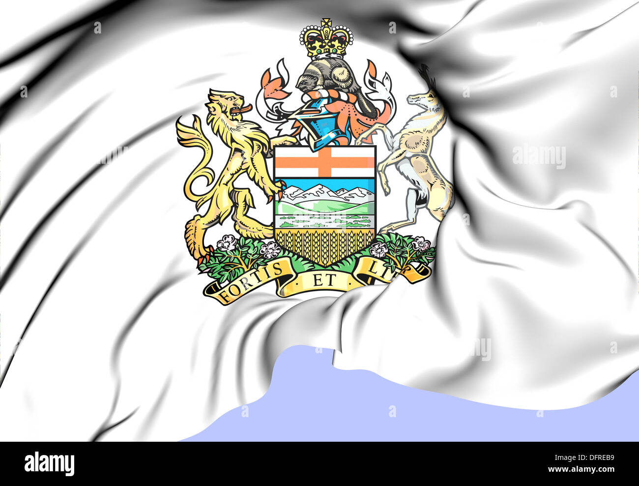 Alberta Coat of Arms, Canada. Close Up Stock Photo - Alamy