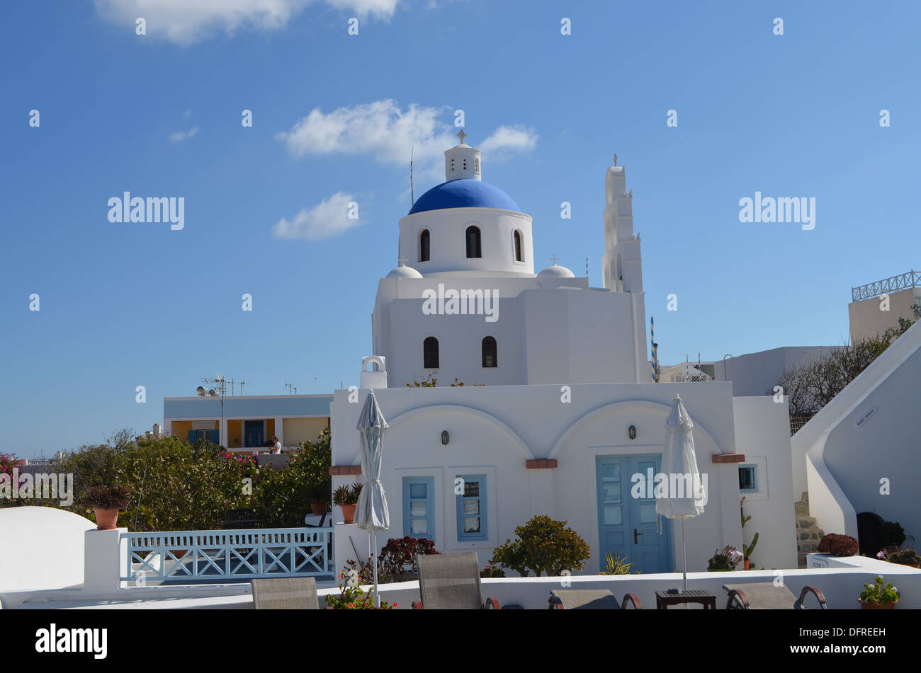 Greek island swimming pool hi-res stock photography and images - Alamy
