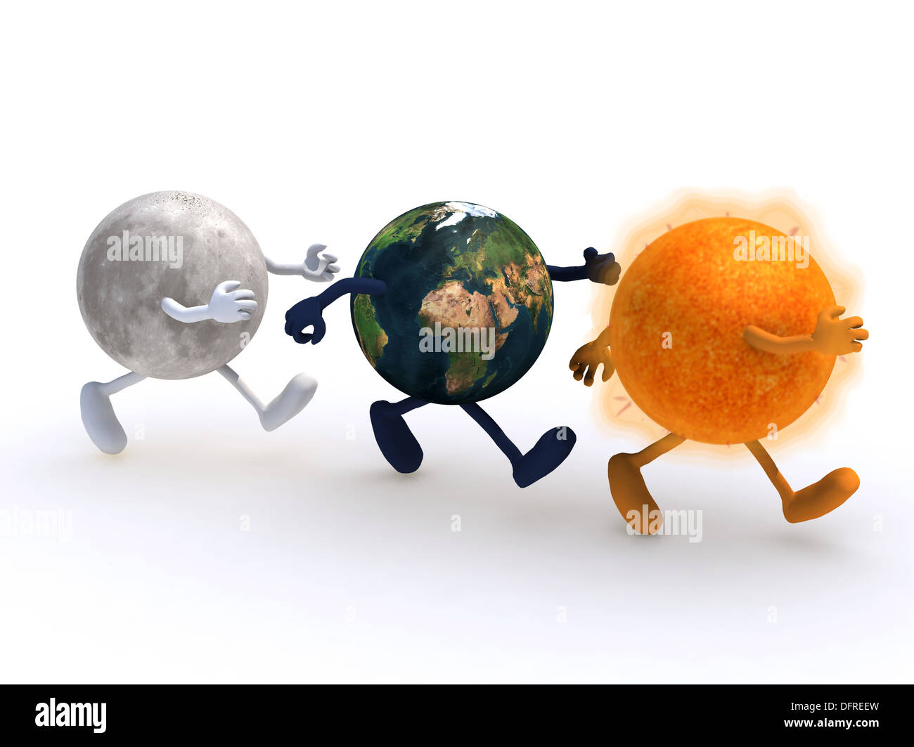 Running moon hi-res stock photography and images - Alamy