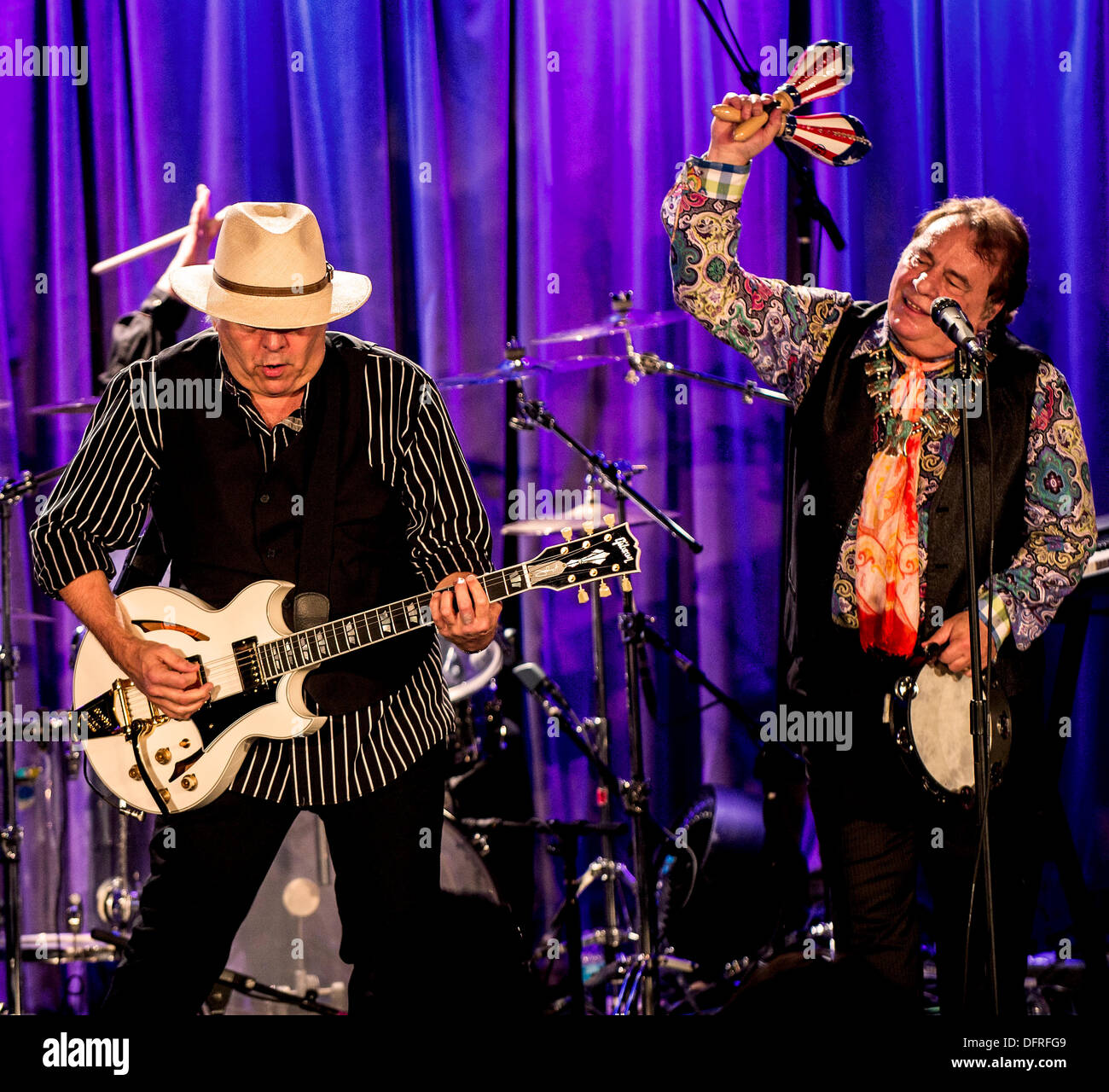 Los Angeles, CA, USA. 7th Oct, 2013.The Rascals perform at a members ...