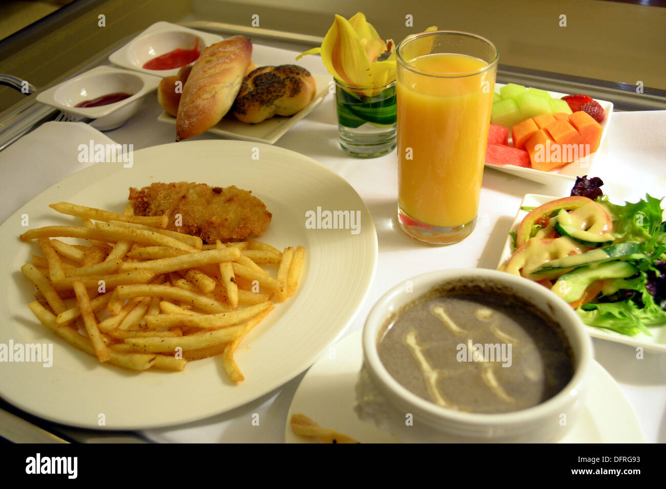 Room service; western set meal Stock Photo - Alamy
