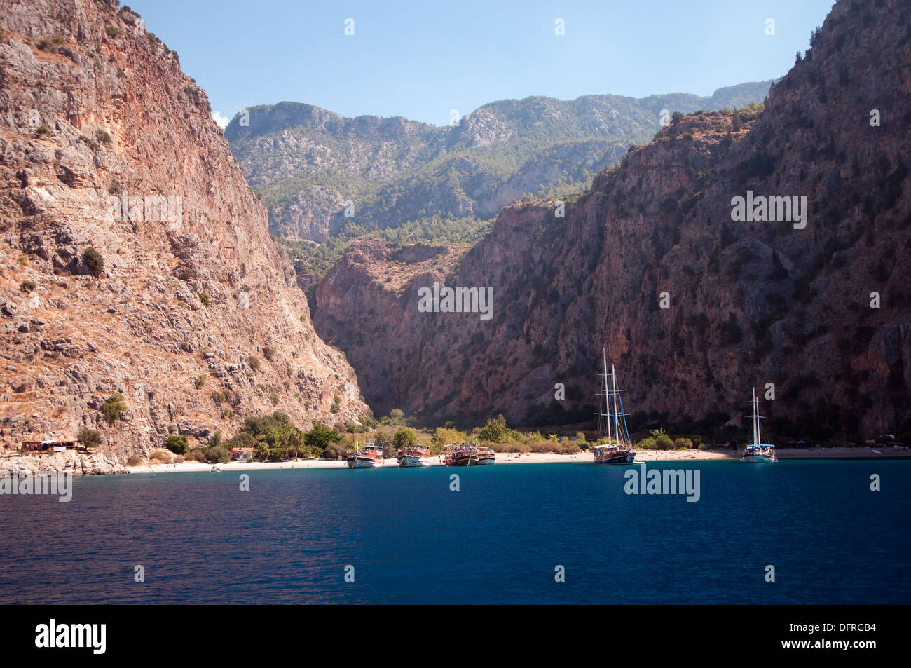 Scenic view of Kabak Bay Fethiye Turkey Stock Photo - Alamy