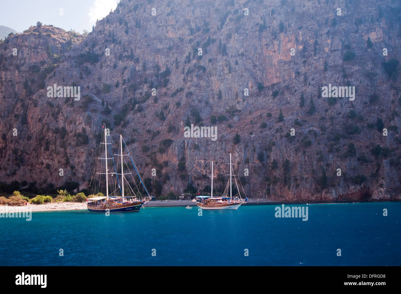 Scenic view of Kabak Bay Fethiye Turkey Stock Photo - Alamy
