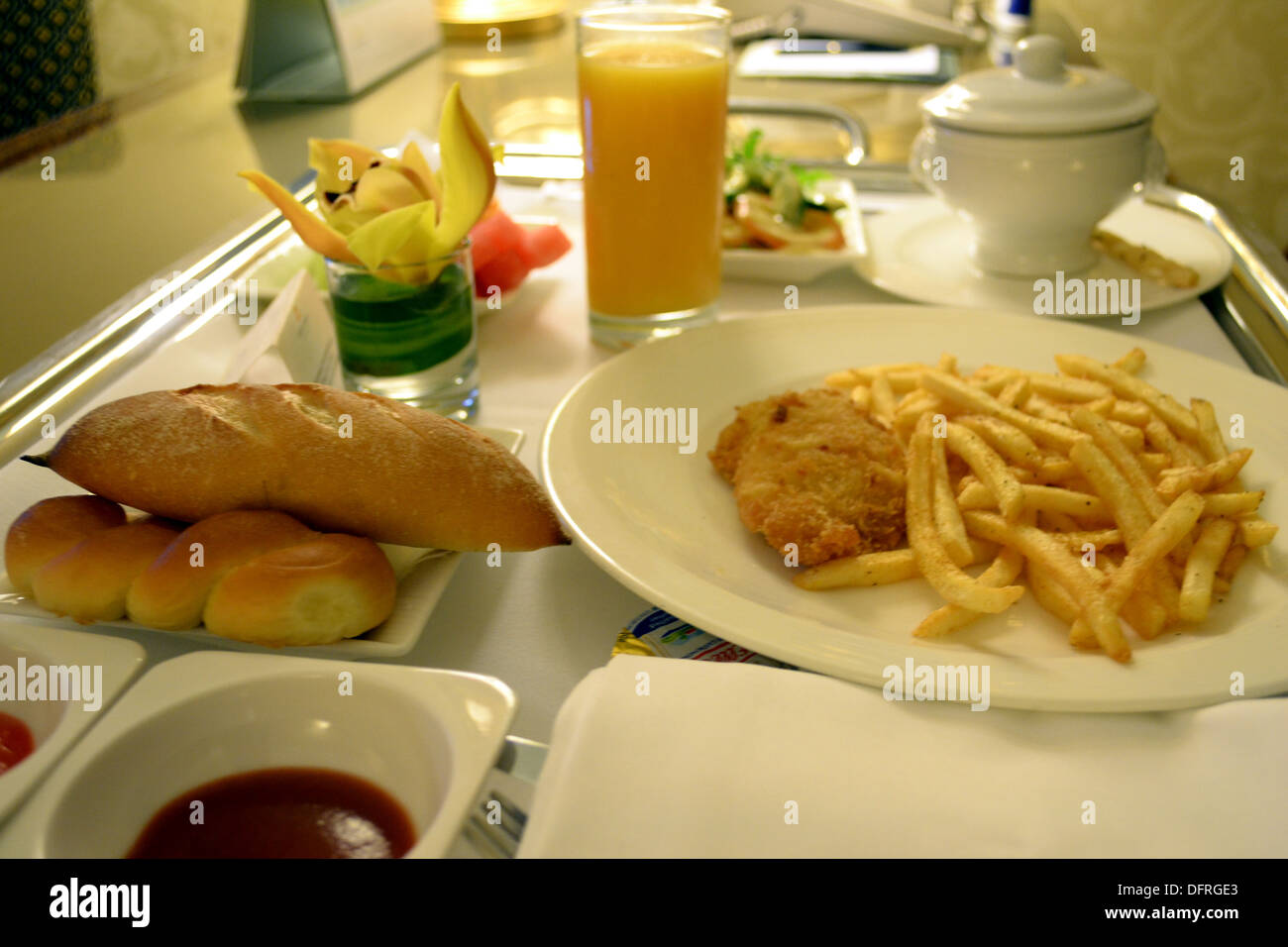 Room service; western set meal Stock Photo - Alamy