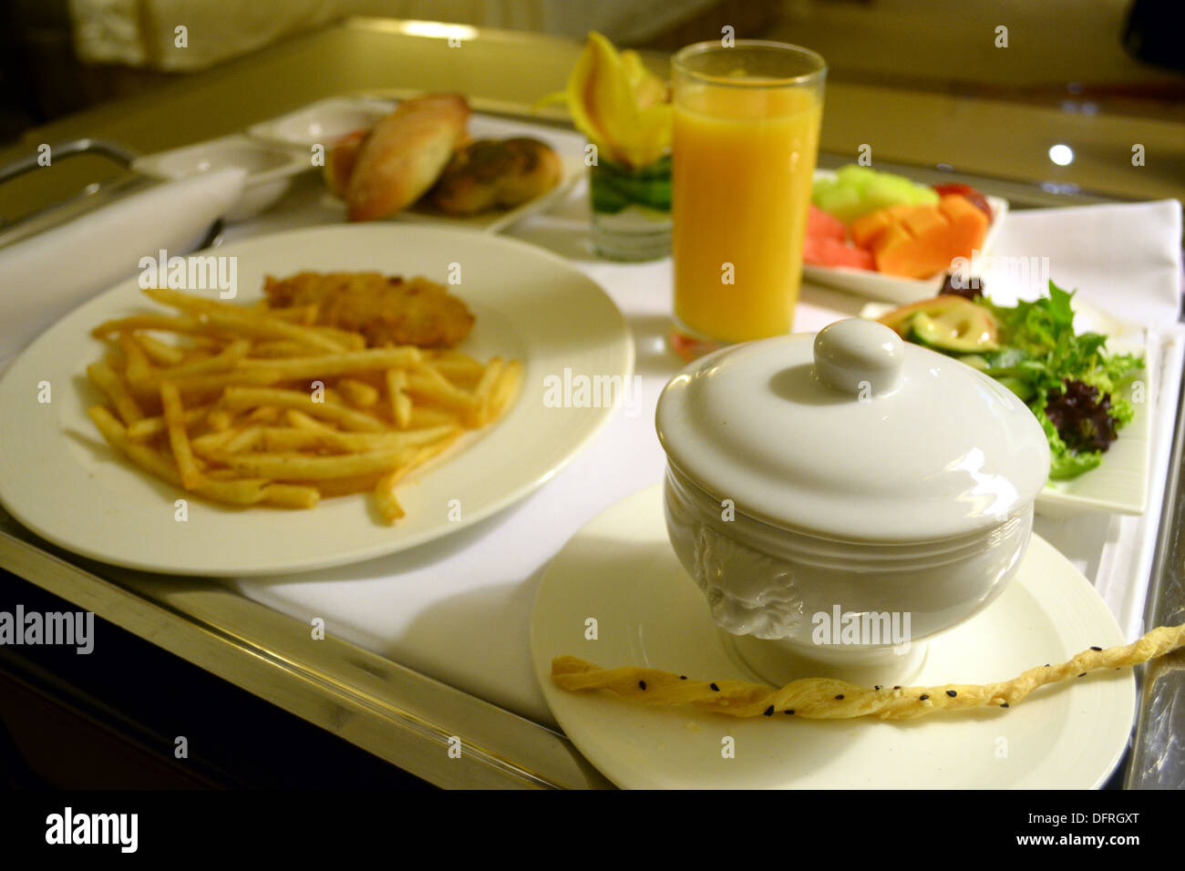 Room service; western set meal Stock Photo - Alamy