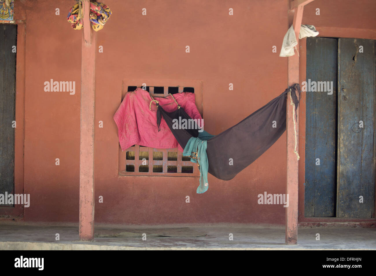 Nepal tharu house hi-res stock photography and images - Alamy