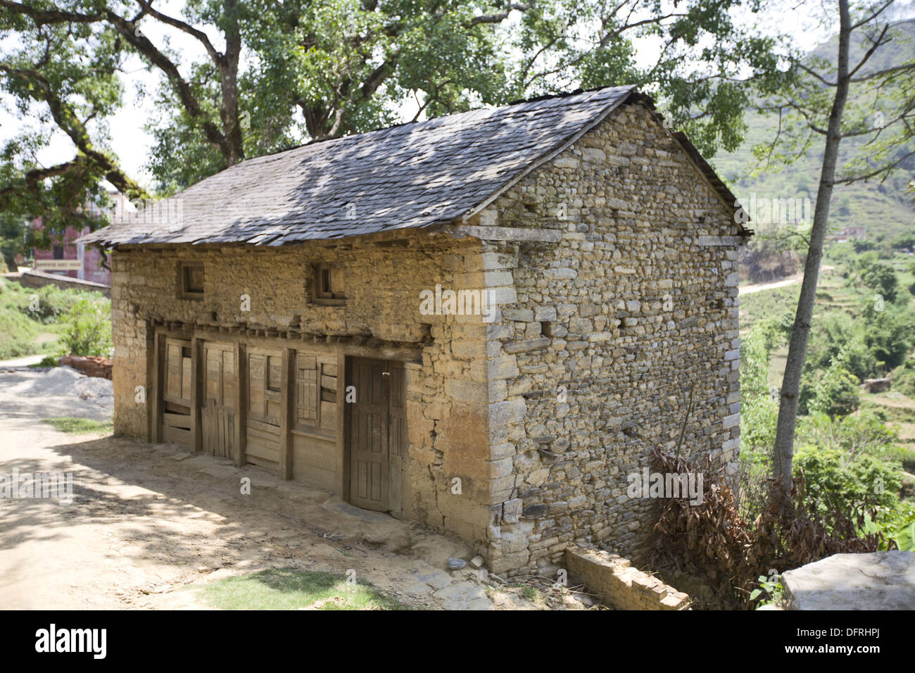 Tribal House in Nepal Stock Photo - Alamy