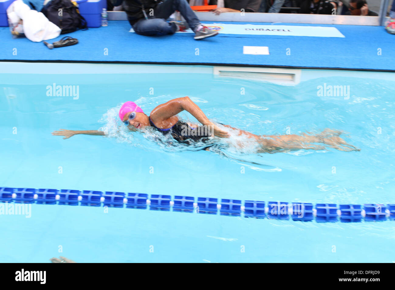 New York, New York, USA. 8th Oct, 2013. Extreme Athlete Diana Nyad to ...