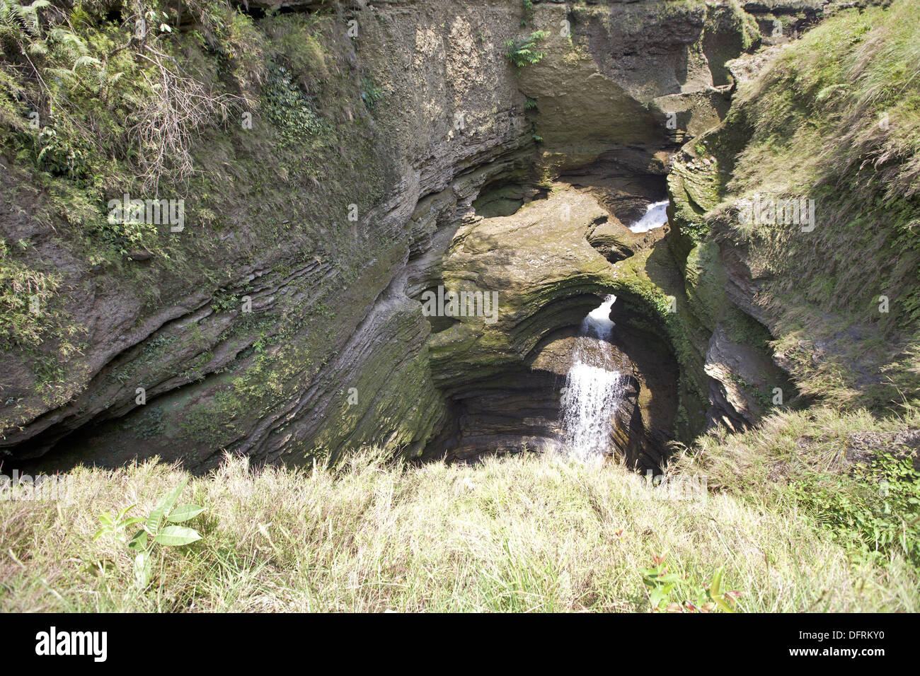 Davis Walls a waterfall located at Pokhara in Kaski District, Nepal ...