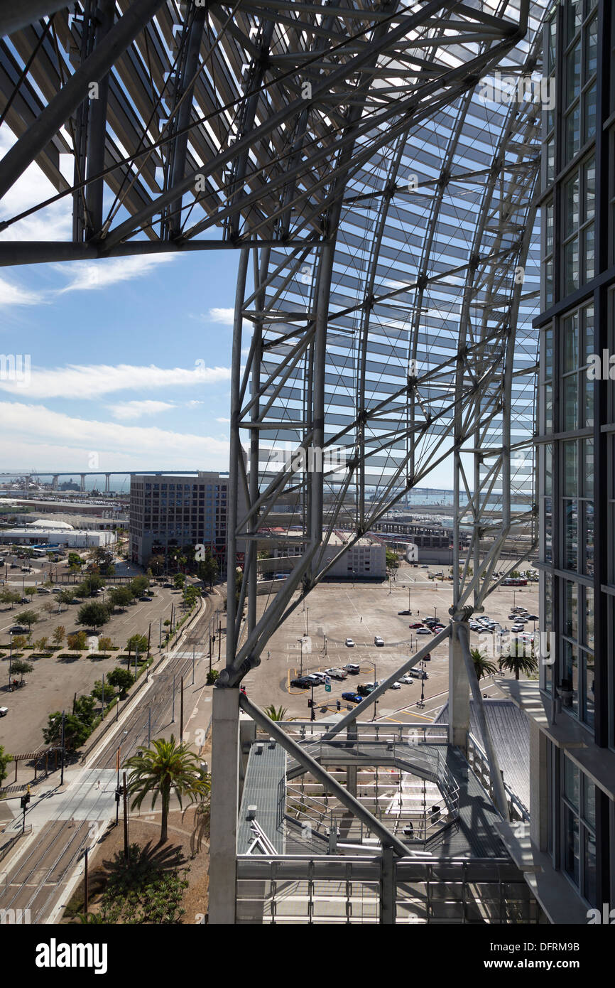 Rooftop of new San Diego Central Library building Stock Photo - Alamy