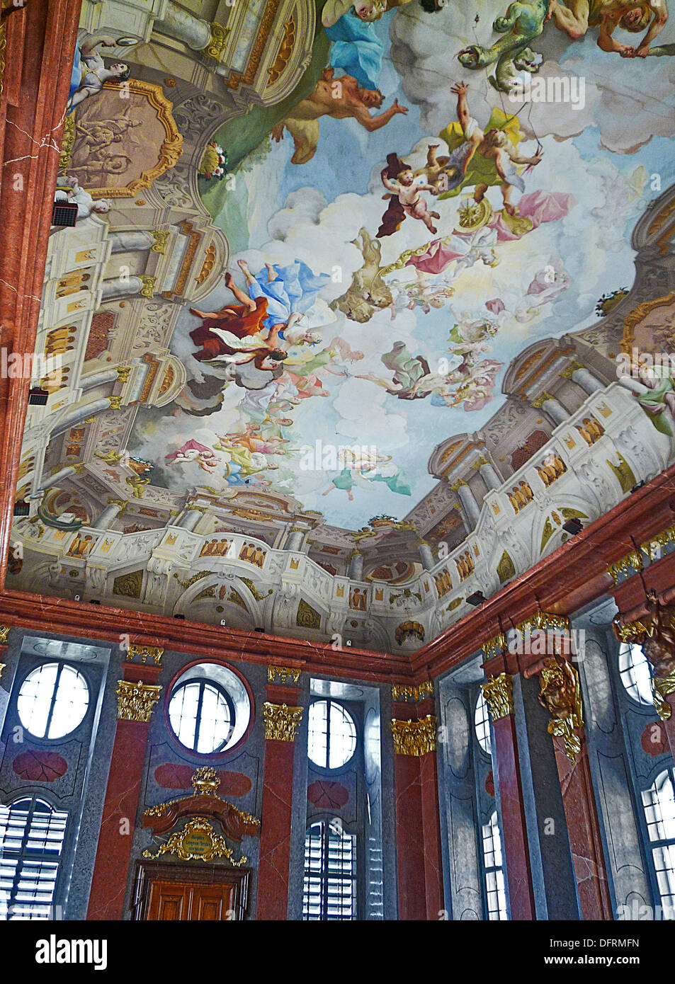 Melk abbey ceiling hi-res stock photography and images - Alamy