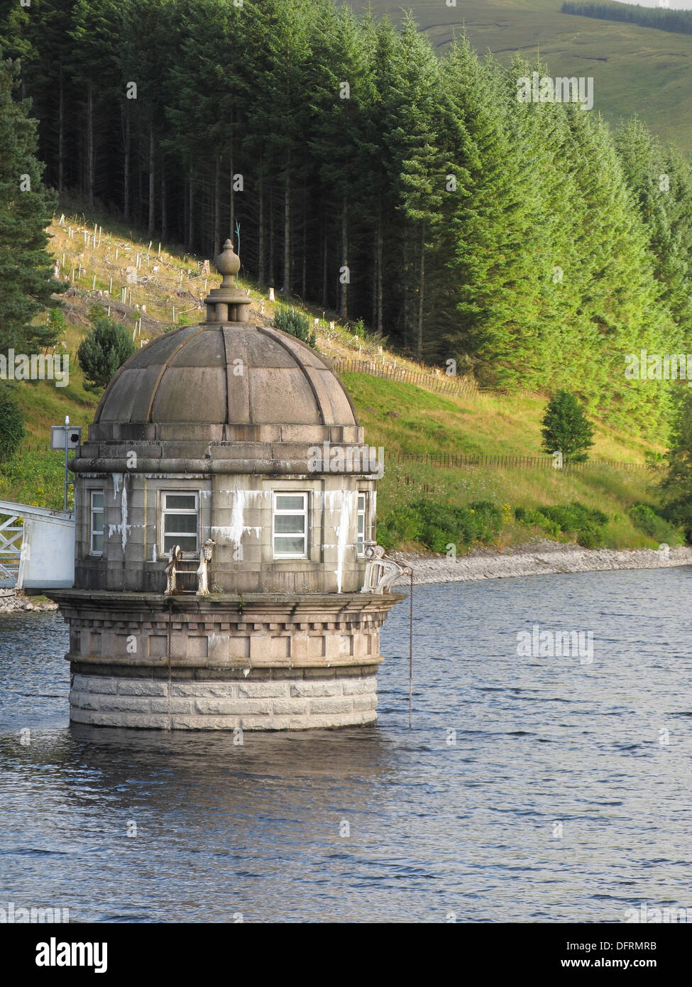 Valve Tower at Talla Reservoir, Nr Tweedsmuir, Borders, Scotland, UK ...