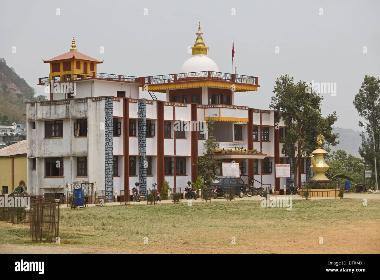 Tansen Municipality building, the administrative center of Palpa ...