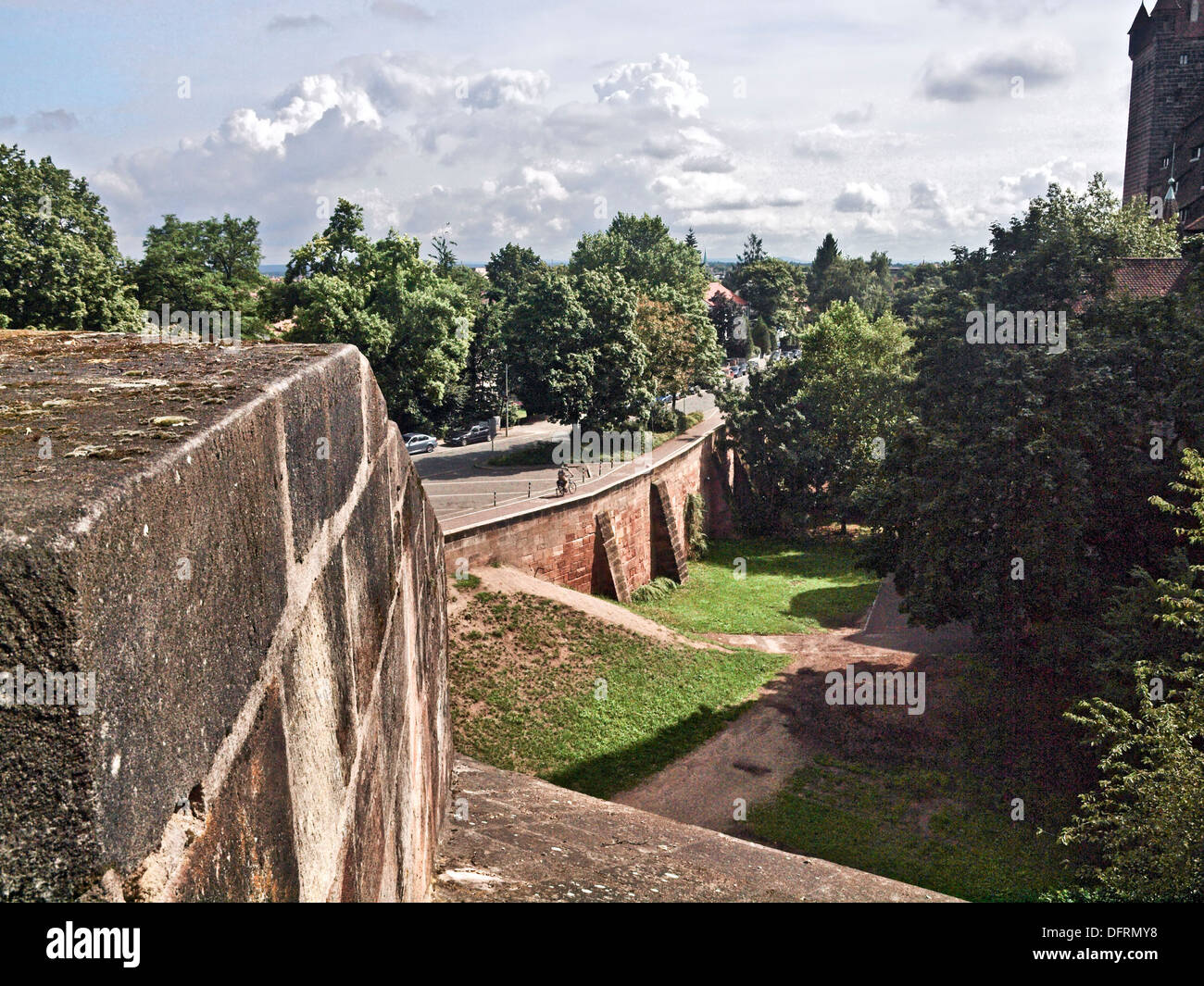 Fortified Wall Of Nuremberg Castle High Resolution Stock Photography ...