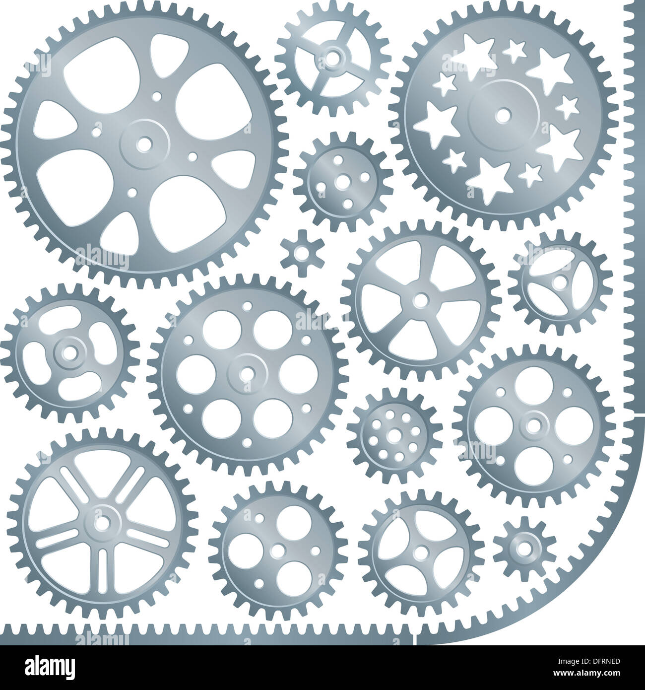 gears (vector set Stock Photo - Alamy
