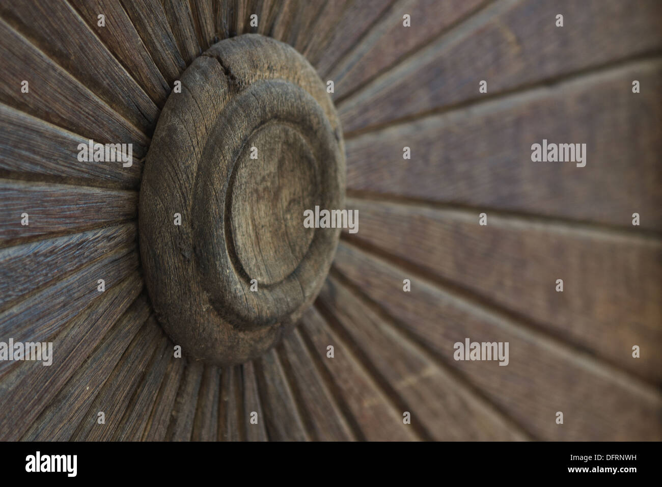 sun rays shape wooden ornament Stock Photo - Alamy