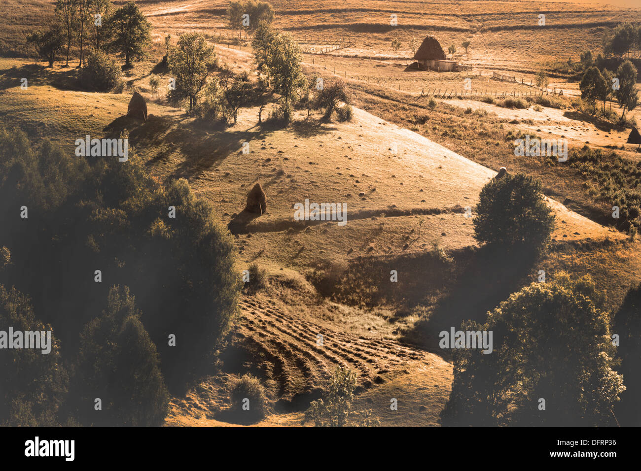 Old countryside of Romania - Landscape Stock Photo - Alamy