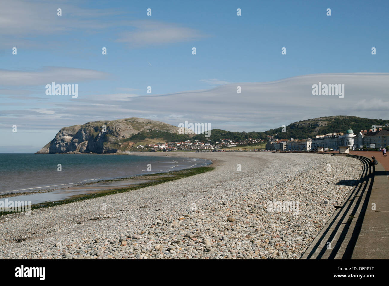 Beach and Little Orme Llandudno Conwy Wales UK Stock Photo - Alamy