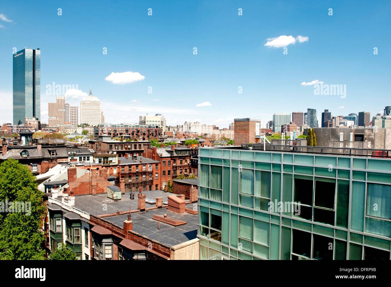Boston building rooftop hi-res stock photography and images - Alamy