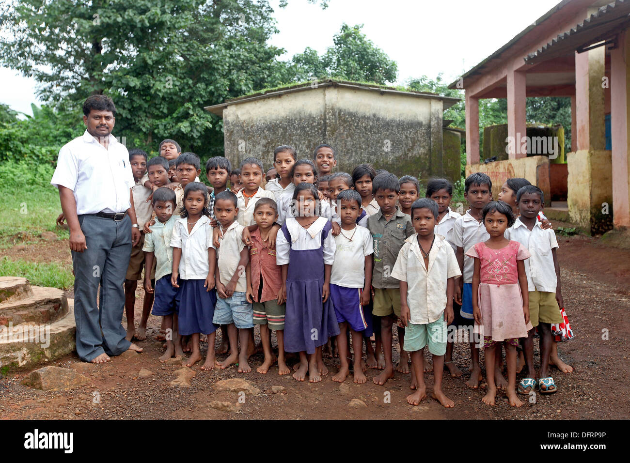 A group of Katkari tribal children, Maharashtra, India Stock Photo - Alamy