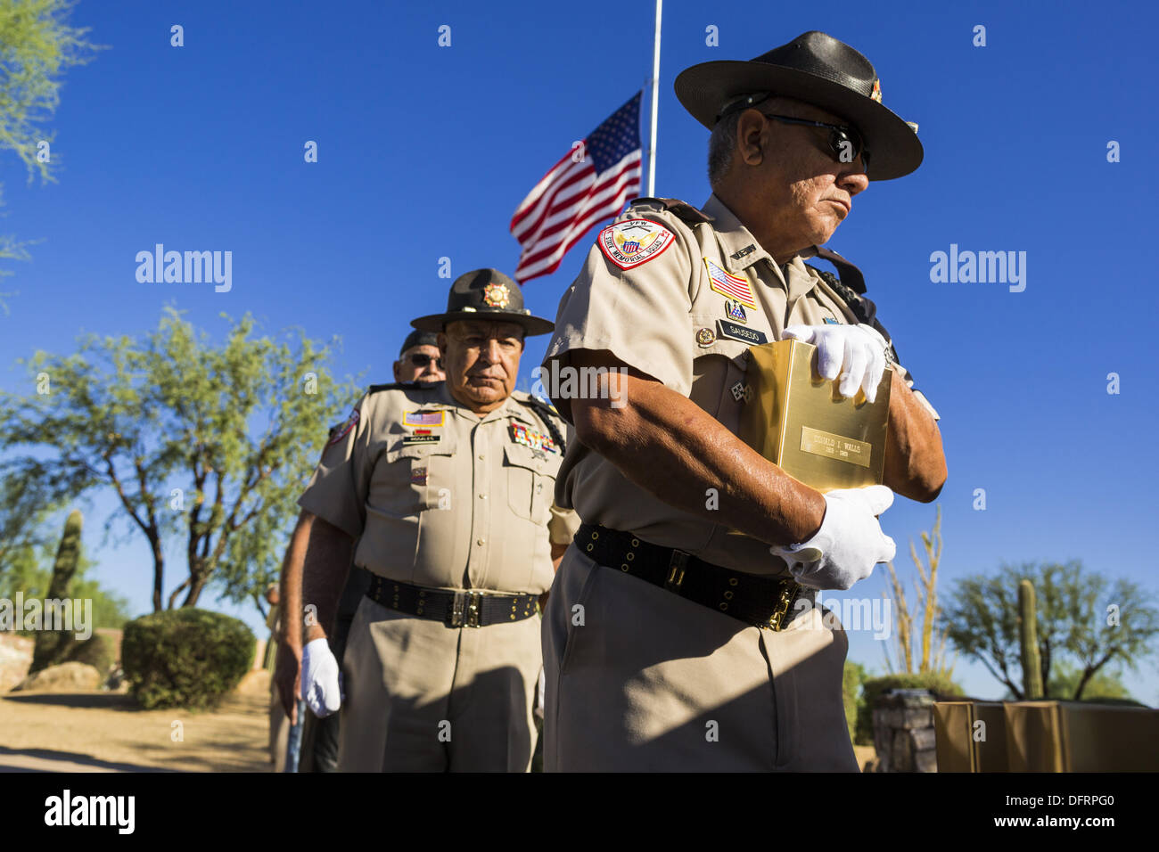 Phoenix, Arizona, USA. 8th Oct, 2013. A member of Veterans Of Foreign ...