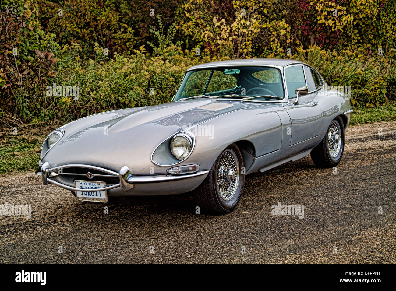 1968 Jaguar Coupe XKE custom on pavement Stock Photo - Alamy