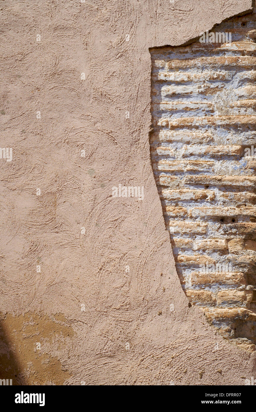 texture of a brick wall ocher Stock Photo - Alamy