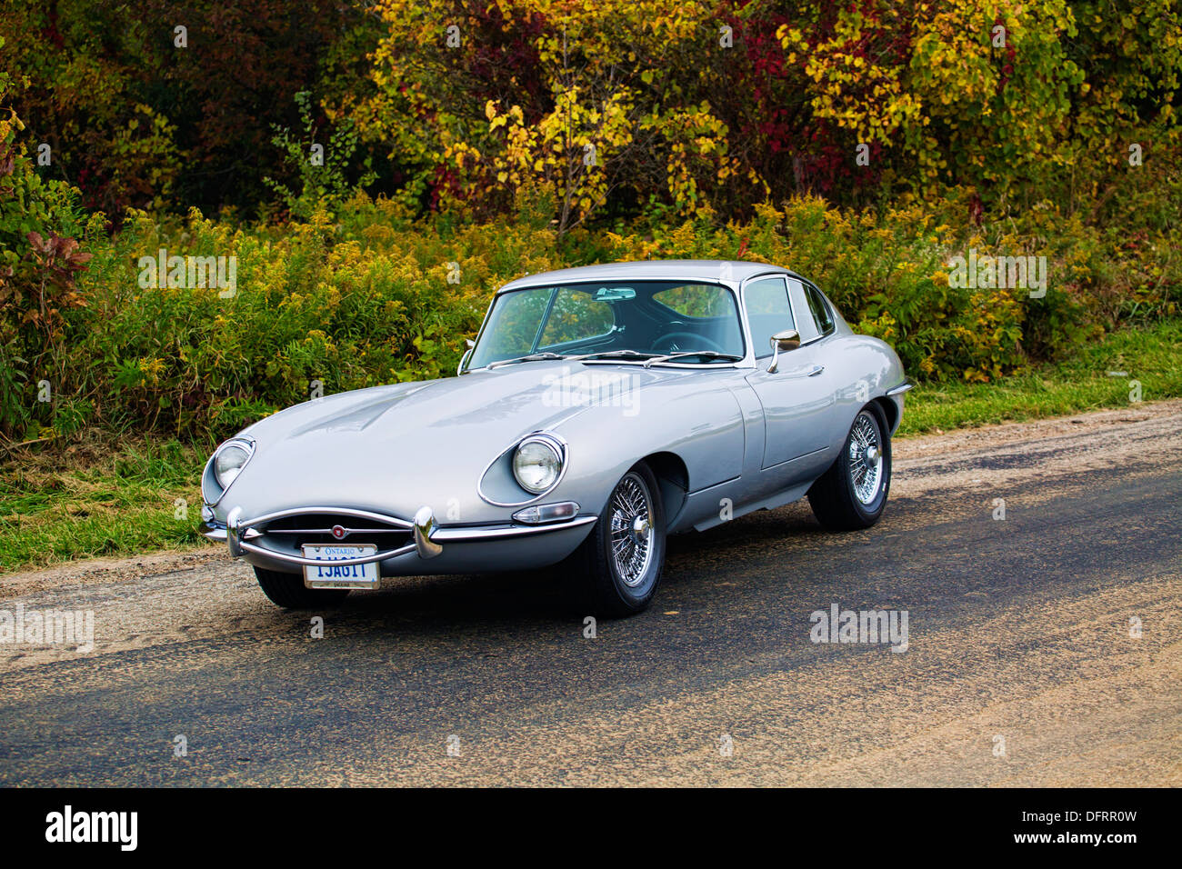 1968 Jaguar Coupe XKE custom on pavement Stock Photo - Alamy
